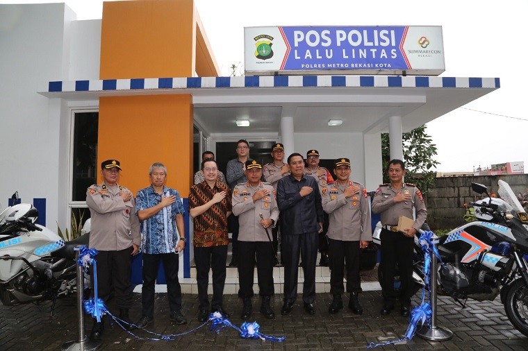Peresmian Pos Polisi Lalu Lintas Polres Metro Bekasi Kota